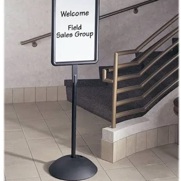 safco | Other | Safco Write Way Rectangular Standing Message Board Sign ...